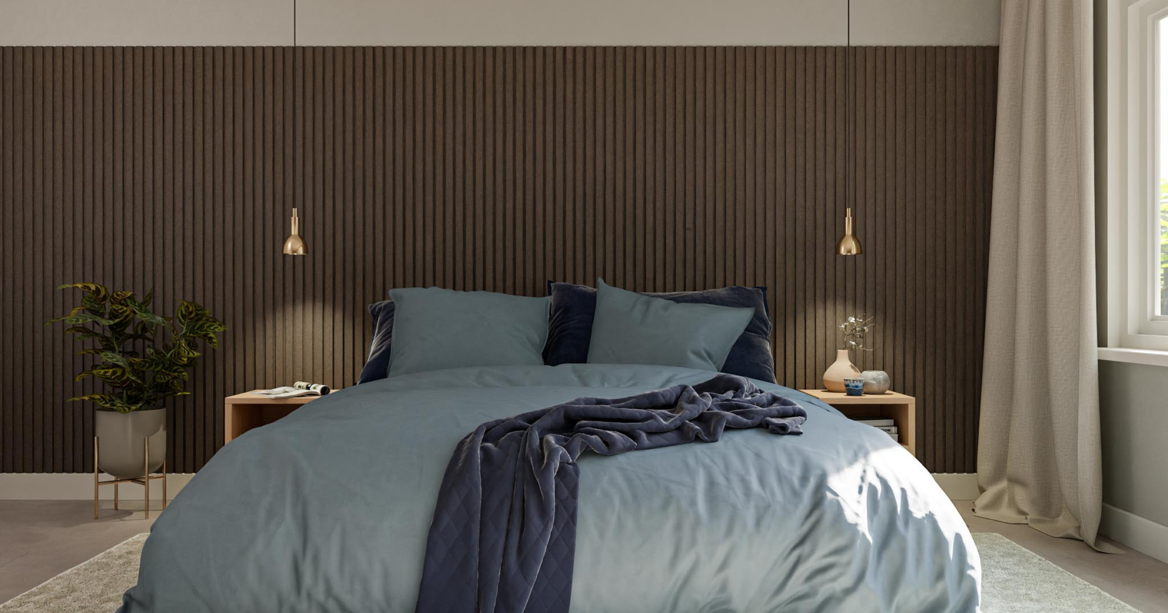Akoestische wandpanelen voor in de slaapkamer via GewoonGers